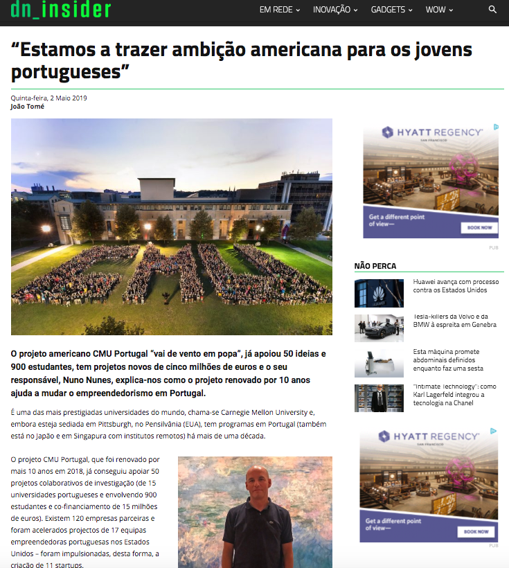 CMU Portugal In the Media: Interview with National Director Nuno Nunes ...
