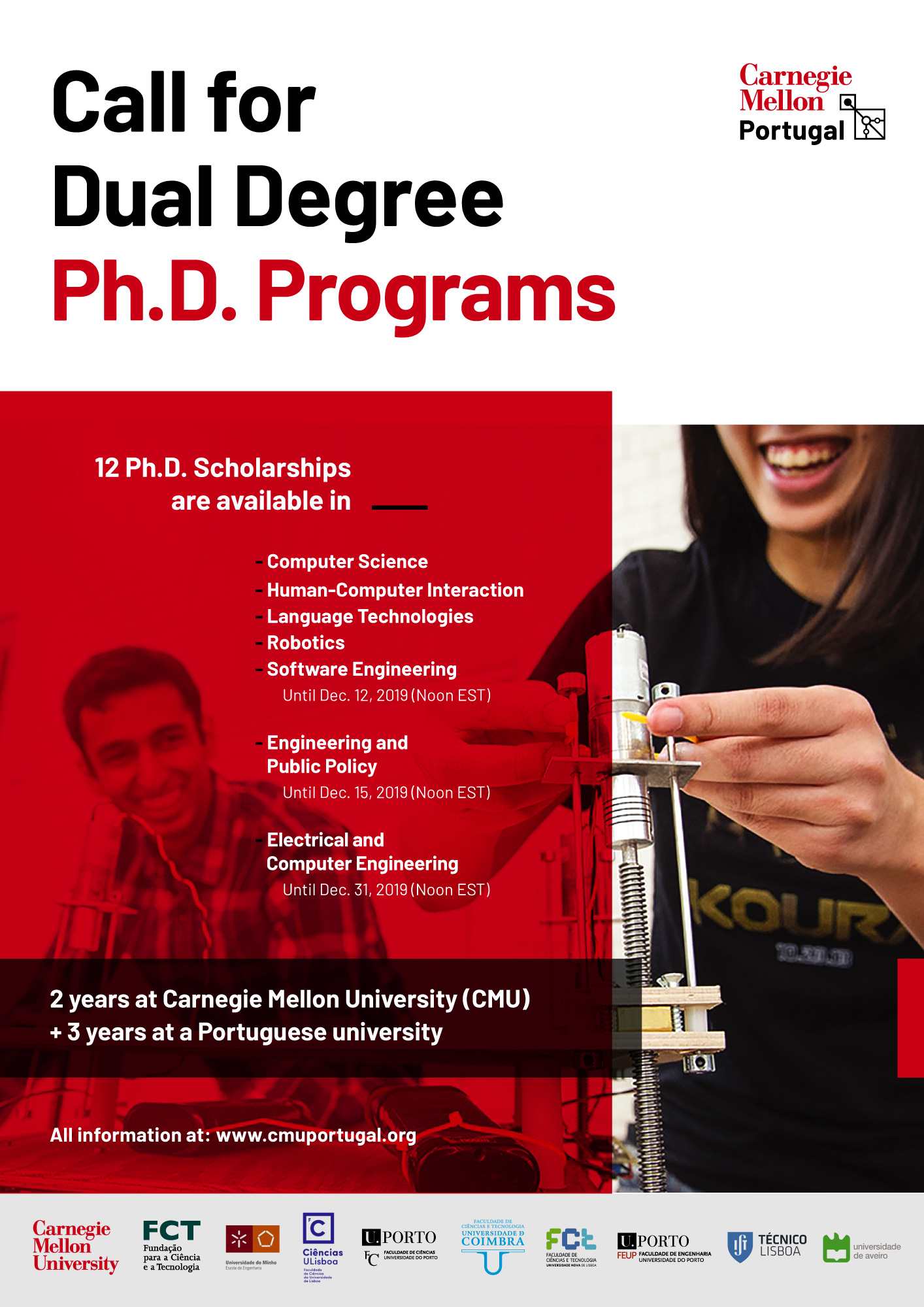 A Call is open for 12 Dual Degree Ph.D. Scholarships under the CMU ...