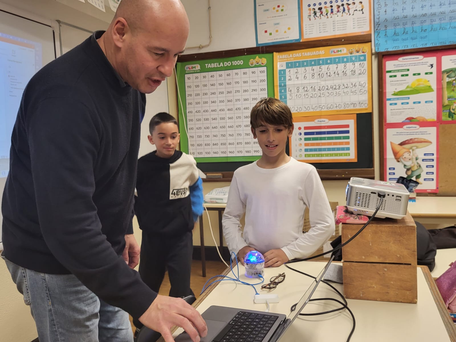 Nuno Nunes returns to his primary school under the “Cientista Regressa ...